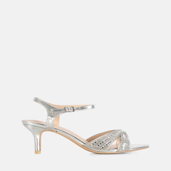Clover | Vybe | Metallic Low Dress Heel Rhinestones | Women's