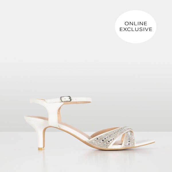 Clover | Vybe | Metallic Low Dress Heel Rhinestones | Women's