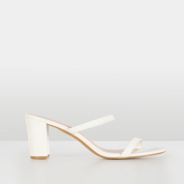 Serena | Wildfire | Womens Double Strap High Block Heel Slip On