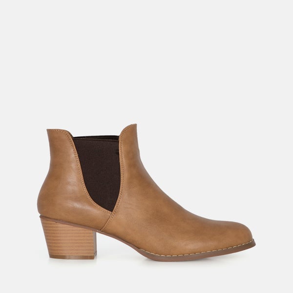 Lenora | Vybe | Block Heel Pull On Ankle Boot | Women's