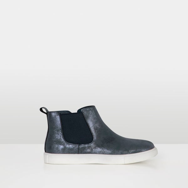 True | Little K | Girls Slip On Casual Metallic Gusset Boot | Spendless