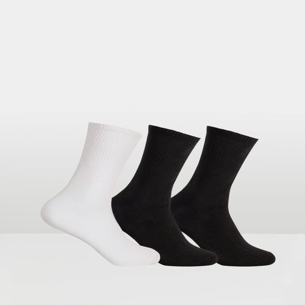 Socks 3Pk Mens Crew | Red | Men's