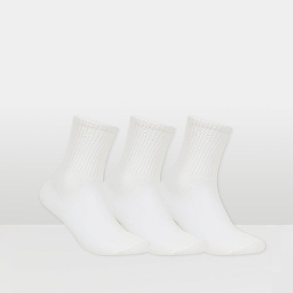 Socks 3Pk Womens Crew | Red | Women's