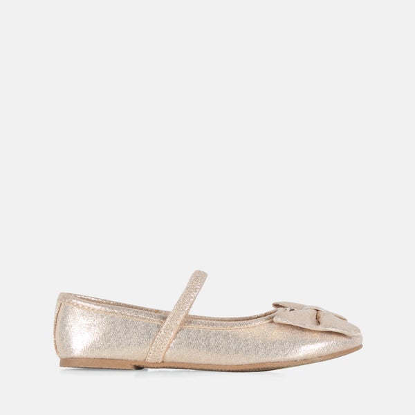 Darling | Vybe Junior | Gold Metallic Finish Flat | Girl's