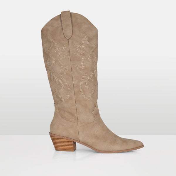 Patsy | Wildfire | Knee-high Stacked Block Heel Boot | Women's