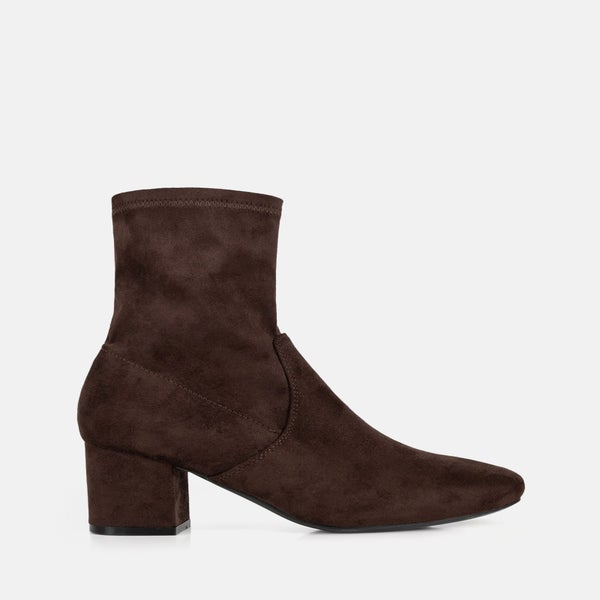 Sandra Vybe Zip Up Low Heel Ankle Boot Womens